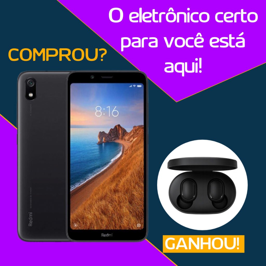 Smartphone Xiaomi Redmi 7A Dual SIM 32GB Tela de 5.45″ 12MP Frontal 5MP ...