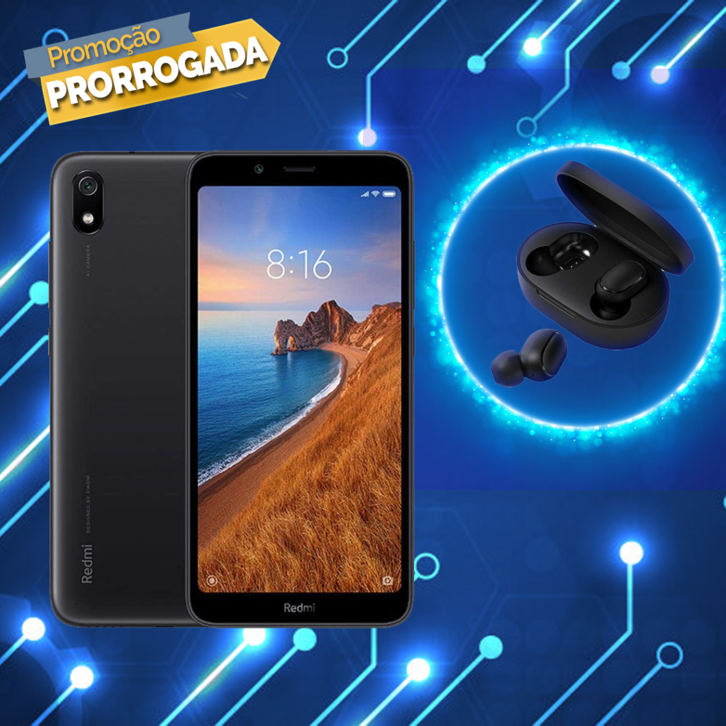 Smartphone Xiaomi Redmi 7A Dual SIM 32GB Tela de 5.45″ 12MP Frontal 5MP ...