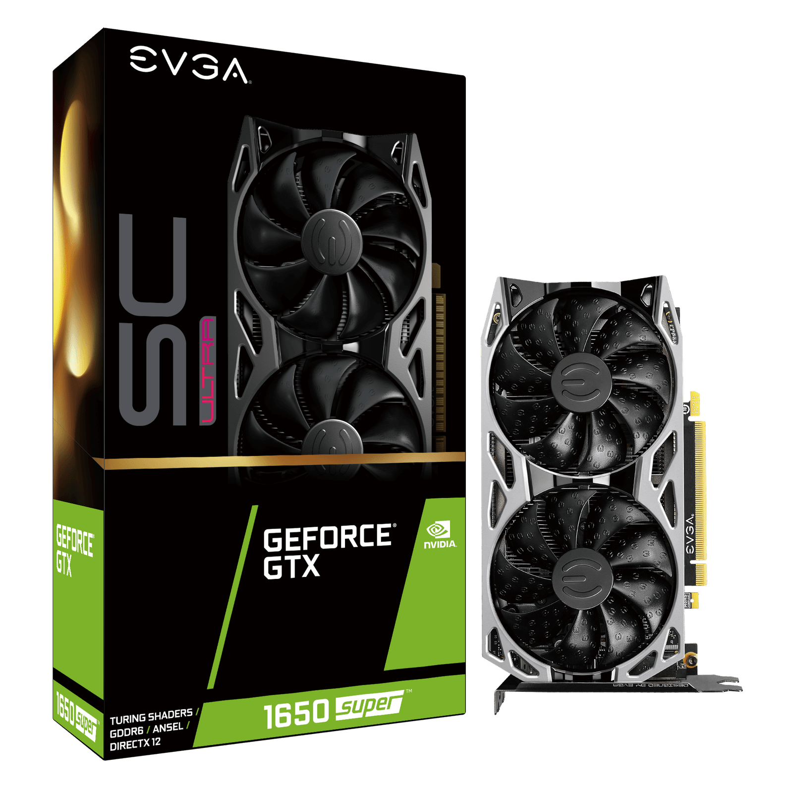 Placa de Vídeo EVGA NVIDIA GeForce GTX 1650 Super SC Ultra Gaming 4GB ...