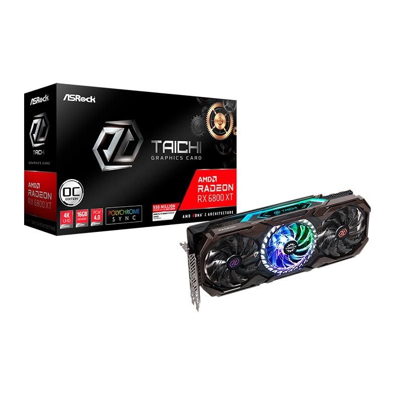 Placa de Vídeo ASRock AMD Radeon RX 6800 XT Taichi X OC 16GB GDDR6 ...